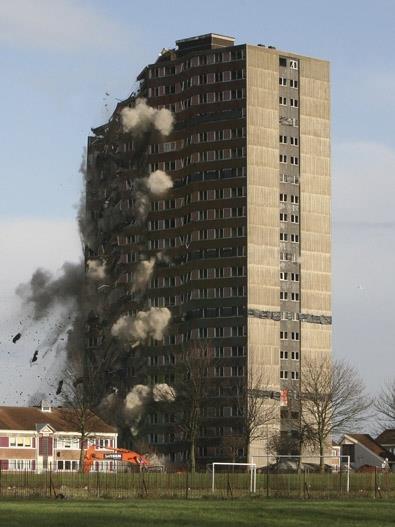 Tower block made famous by advert is demolished | News | Building
