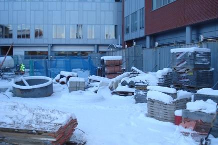 Construction sites under blanket of snow | News | Building