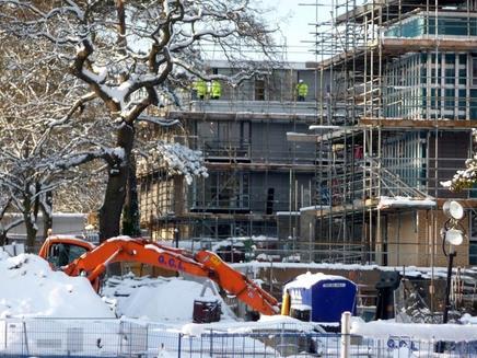 Construction sites under blanket of snow | News | Building