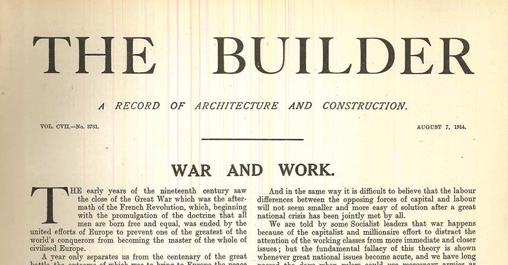 This week in 1914 | Features | Building