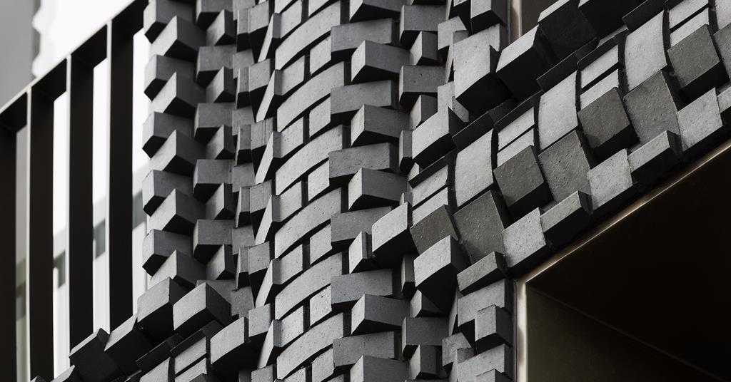 In pictures: Blue clay bricks building revealed | News | Building