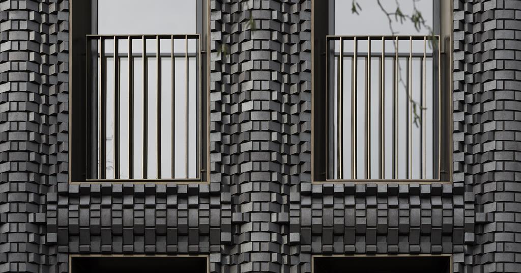 In pictures: Blue clay bricks building revealed | News | Building