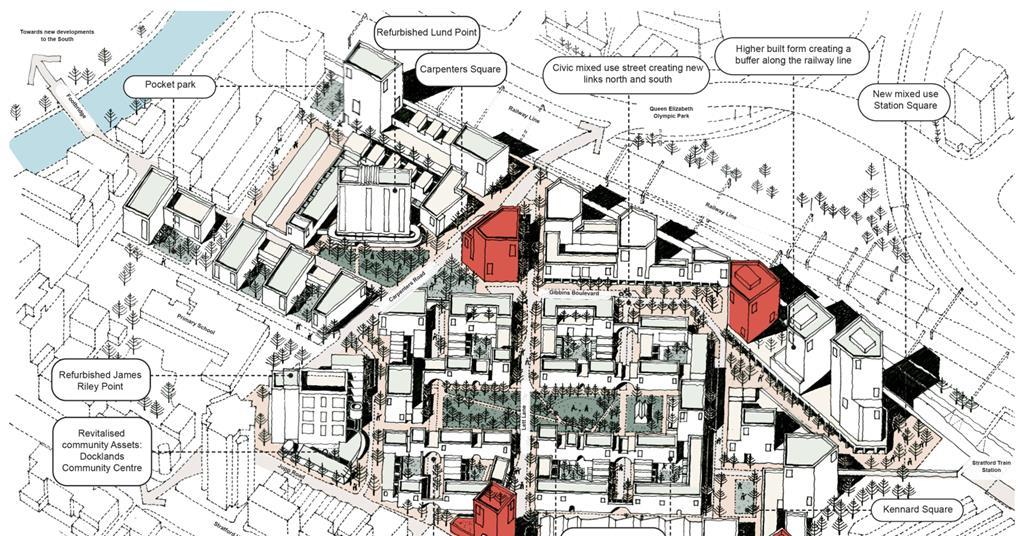 Masterplan lodged for £1bn revamp of estate in shadow of Olympic Park ...