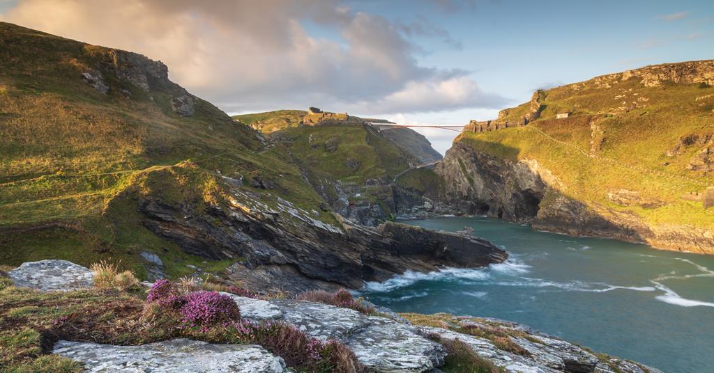 In pictures: Tintagel footbridge opening delayed by bad weather | News ...