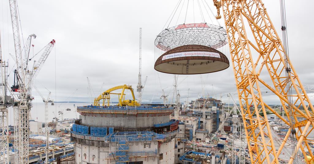In pictures: Second nuclear reactor dome lifted into place at Hinkley Point C | News | Building