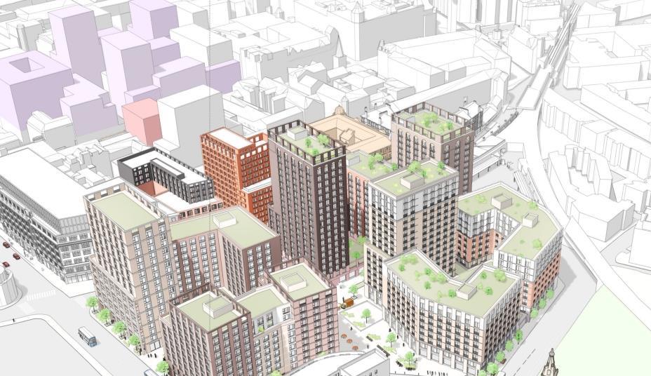 Revised designs submitted for mixed-use scheme in middle of Glasgow ...