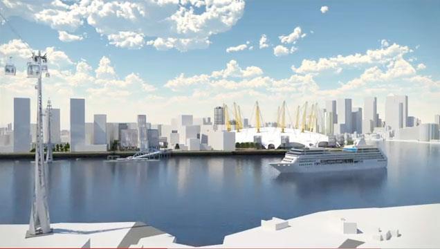 Fly-through: TfL cable car journey across the Thames | News | Building