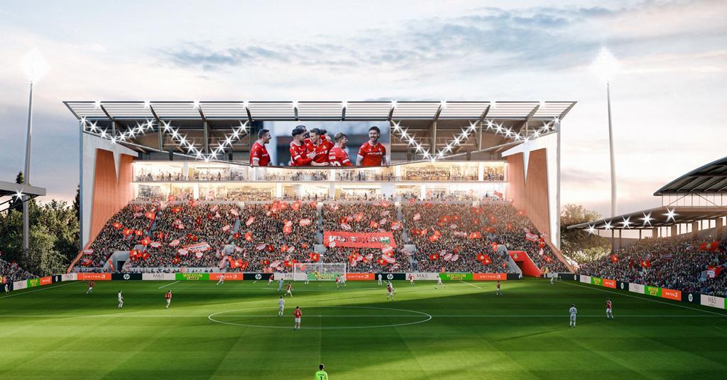 Populous unveils images of Wrexham stadium upgrade | News | Building