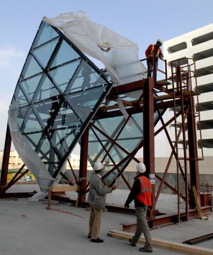 Giant glass panels arrive for the leaning tower of Abu Dhabi | News ...