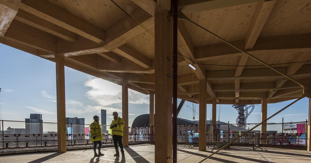 In pictures: Lendlease’s CLT pavilion tops out in 14 weeks | News ...