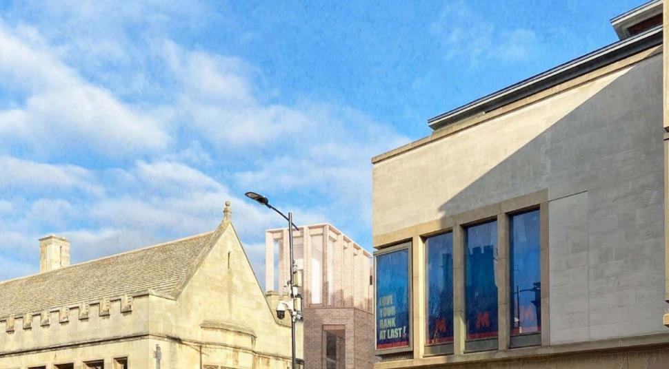 Plans in for Christ’s College Cambridge library designed by Stirling ...