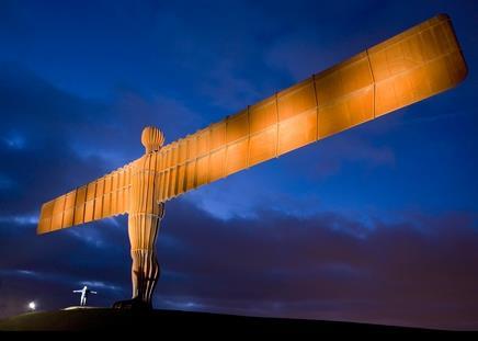 Angel of the North marks birthday with spectacular light show | News ...
