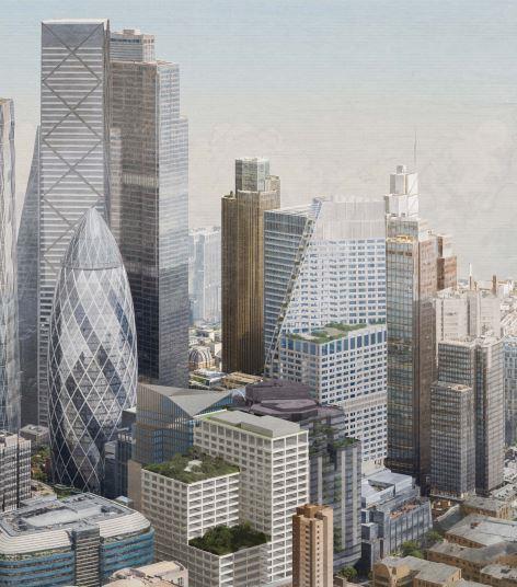 Chipperfield working on plans to replace 1990s City HQ with 22-storey ...