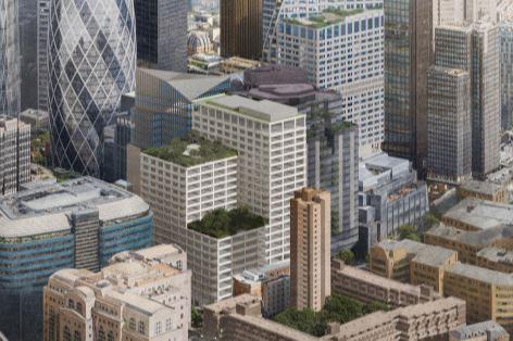 Chipperfield working on plans to replace 1990s City HQ with 22-storey ...