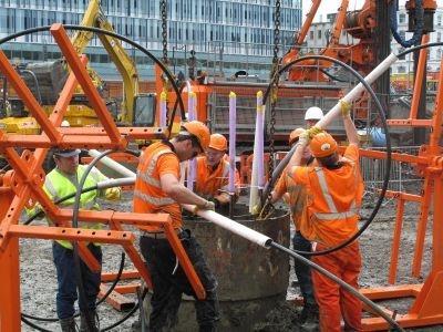 UK's deepest ever energy piles installed for London flats | News | Building