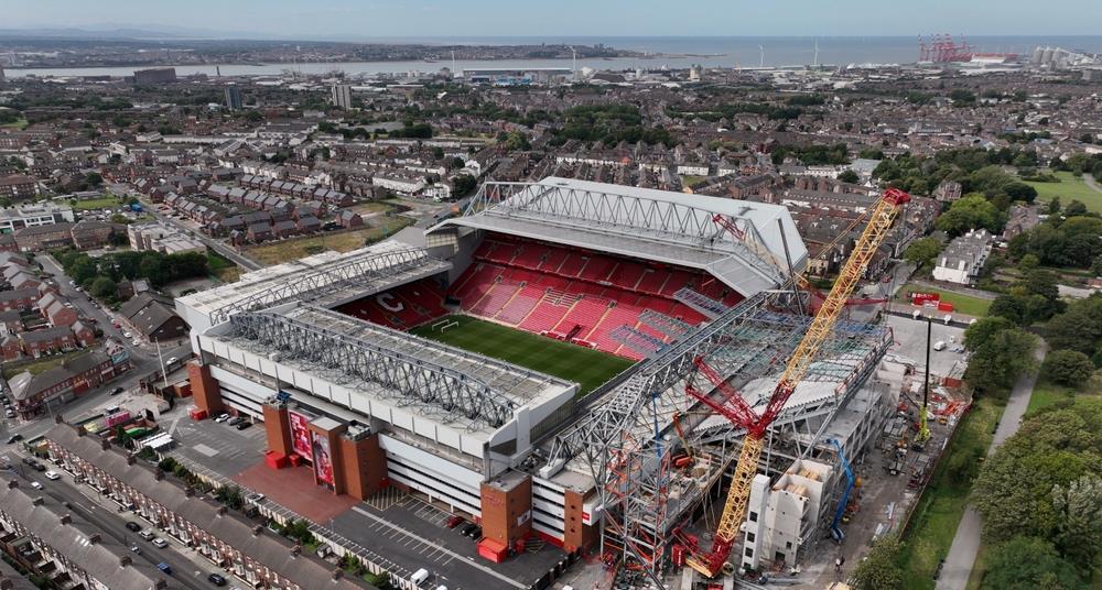 Buckingham eyes October finish after Liverpool’s new Anfield Road stand ...