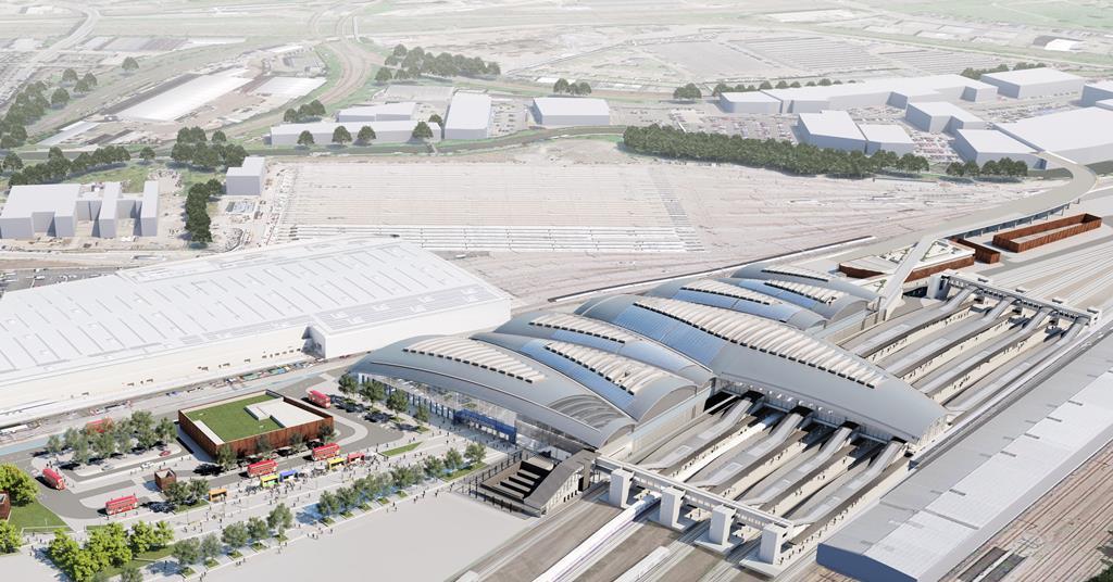 In pictures: Foundation works complete at HS2’s Old Oak Common station ...