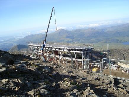 Roof installed on Snowdon's mountain-top cafe | News | Building