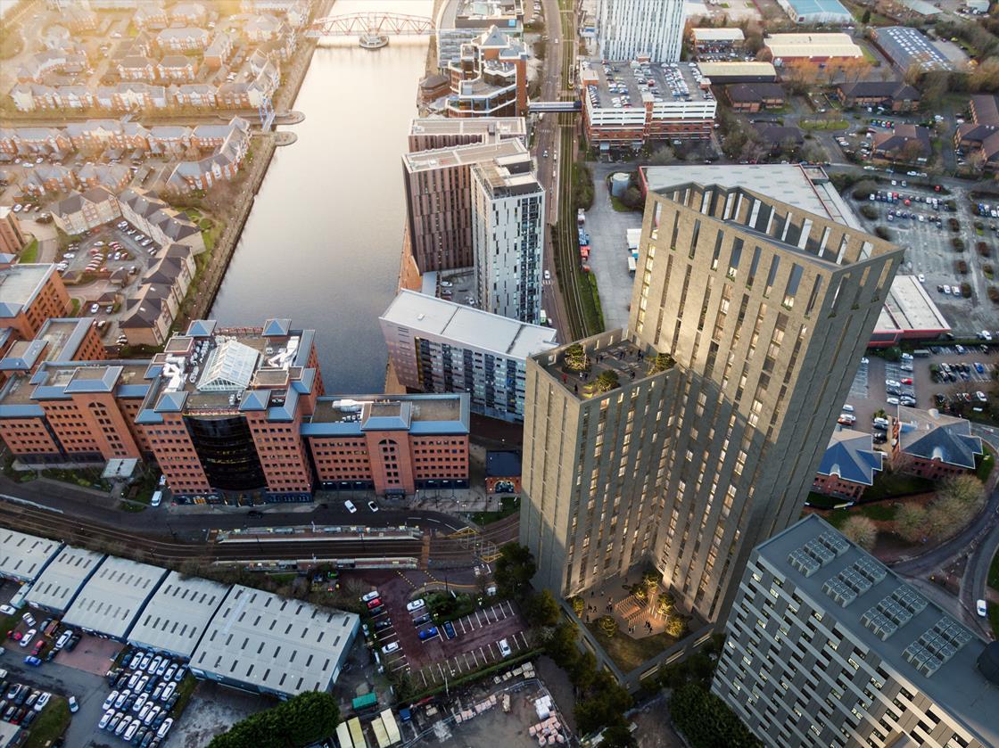Green light for £75m resi tower at Salford Quays | News | Building
