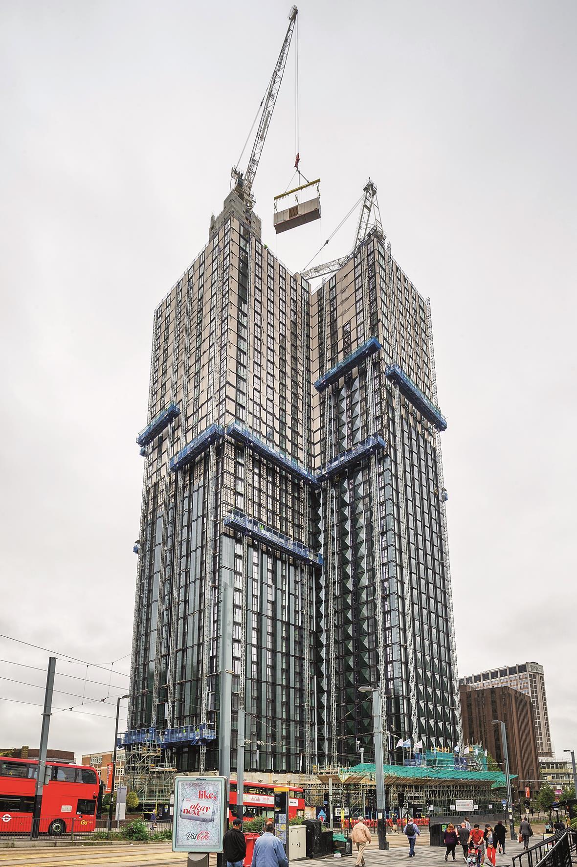 The sky’s the limit: See the world’s tallest modular tower in Croydon ...